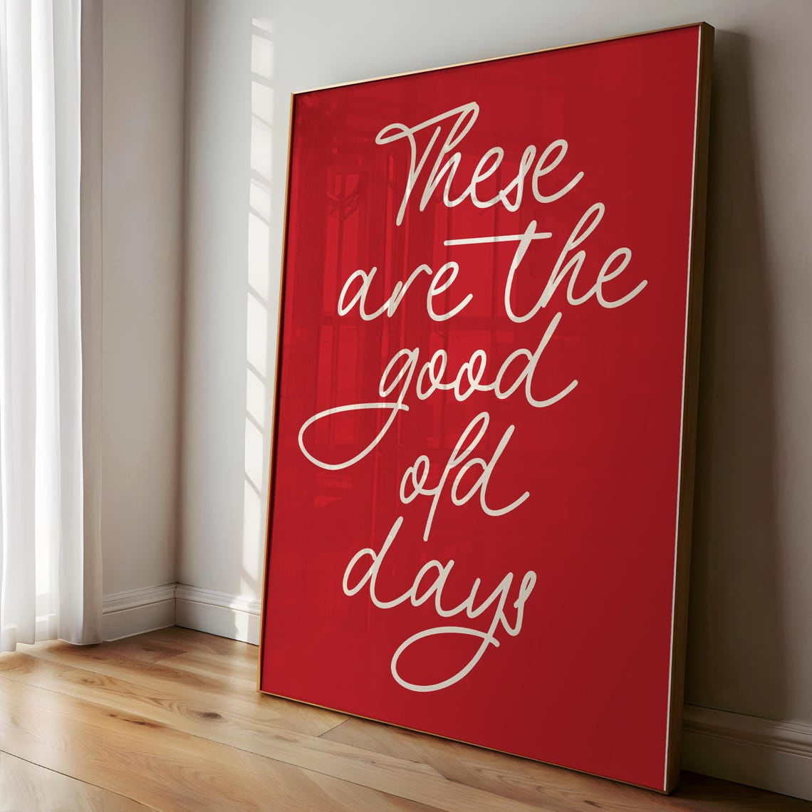 Kna Prints - 1 Pc Poster These Are The Good Old Days Print, Retro ...