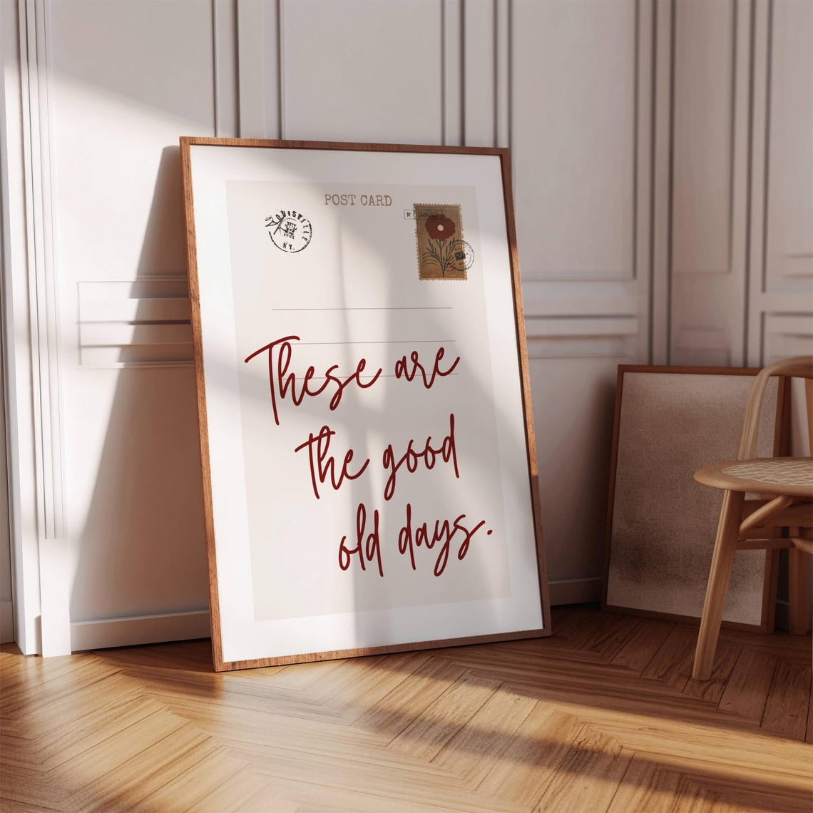 Kna Prints - 1 Pc Poster The Good Old Days, Vintage Postcard , Trendy ...