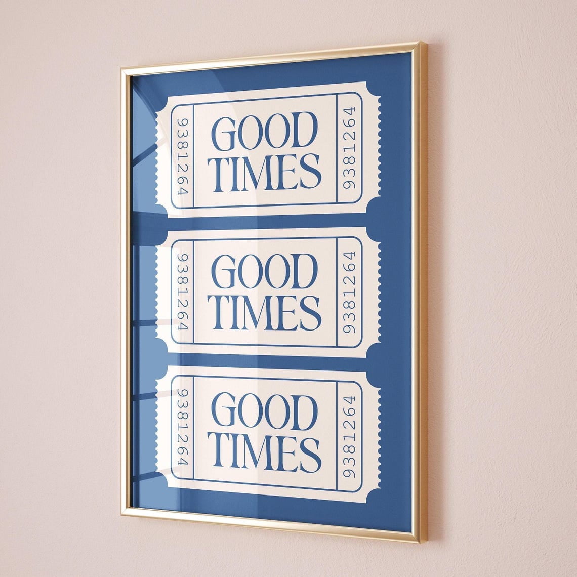 Kna Prints - 1 Pc Poster Good Time Ticket Print, Trendy Coastal Wall ...