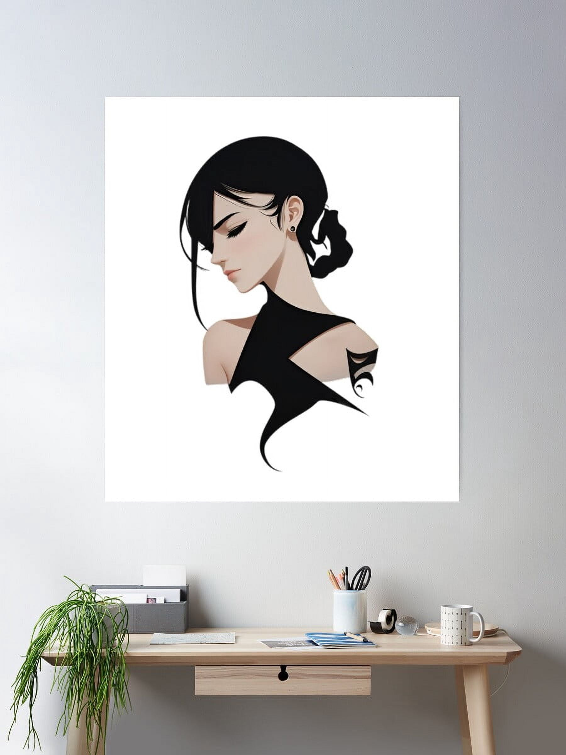Kna Prints - 1 Pc Poster Goth Girl 3, UNFRAMED-24x36 - Walmart.com