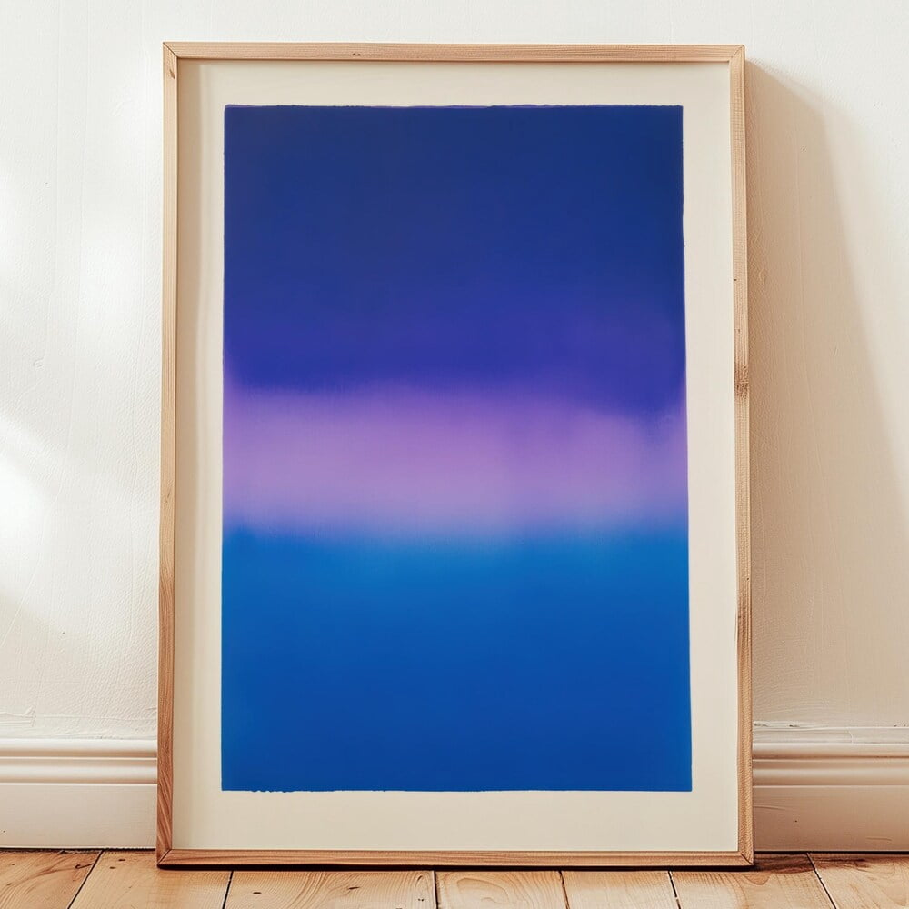 Kna Prints - 1 Pc Poster Gradient | Ethereal Blue Purple Poster ...