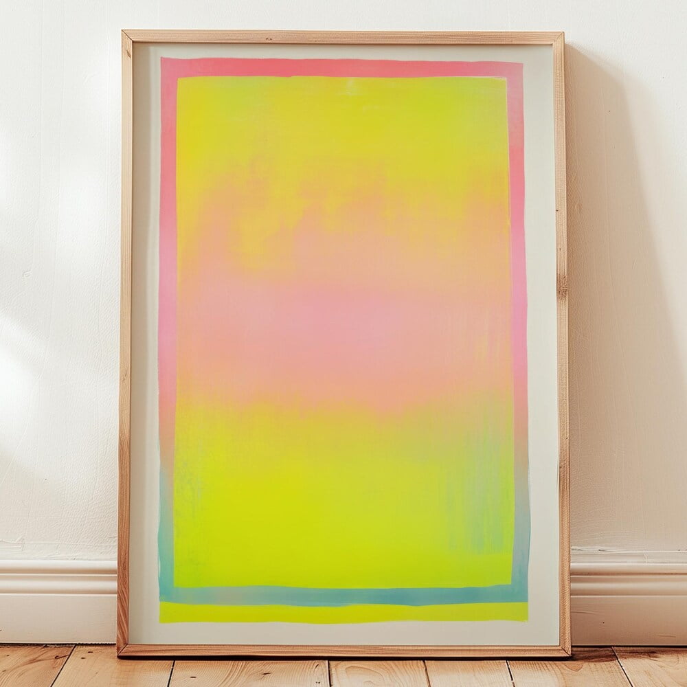 Kna Prints - 1 Pc Poster Gradient | Neon Pastel Posters | Modern Cheerful Quirky Decor | Neon ...