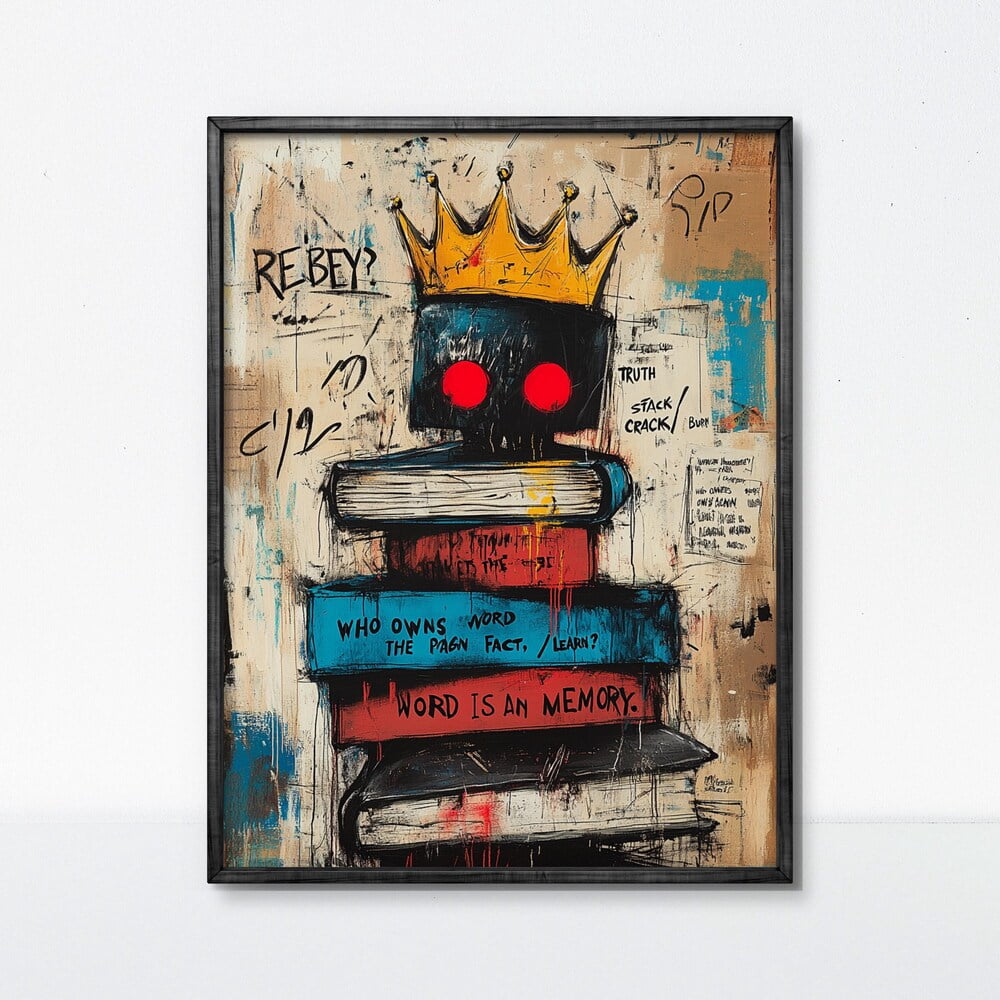 Kna Prints - 1 Pc Poster Graffiti Art Poster "Crowned Knowledge ...