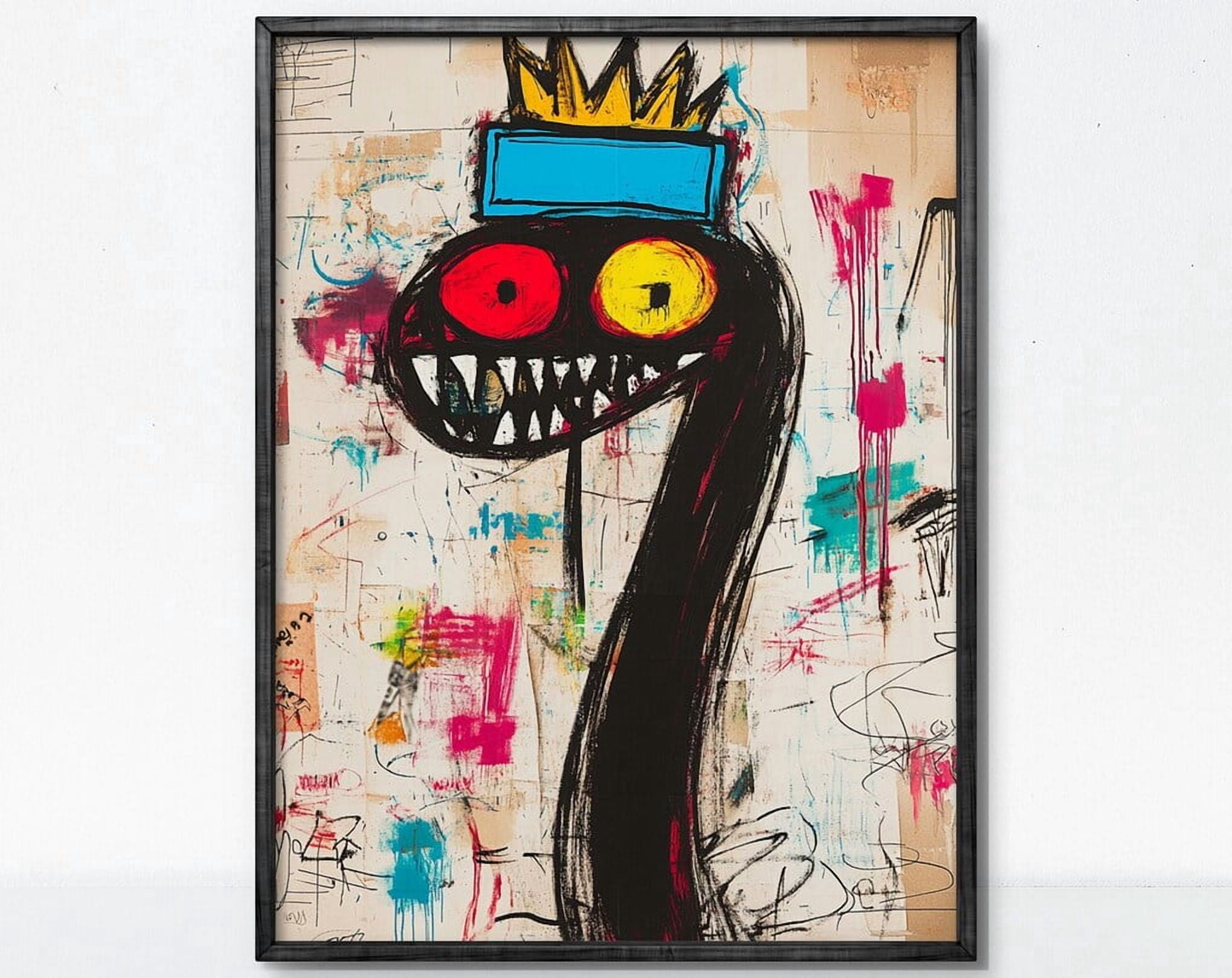 Kna Prints - 1 Pc Poster Graffiti Art Print Of Serpent Art With Crown ...