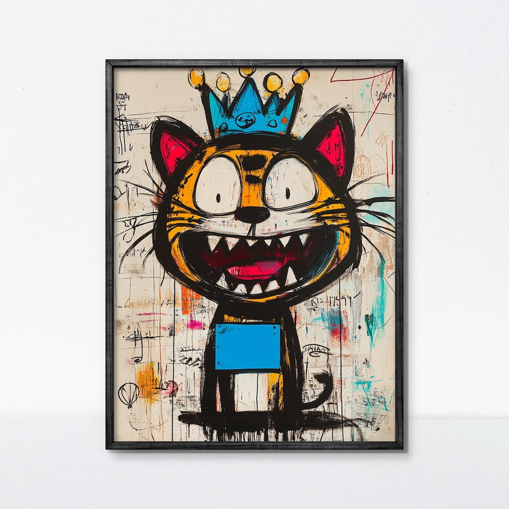 Kna Prints - 1 Pc Poster Graffiti Tiger Art Print, Urban Wall Decor ...