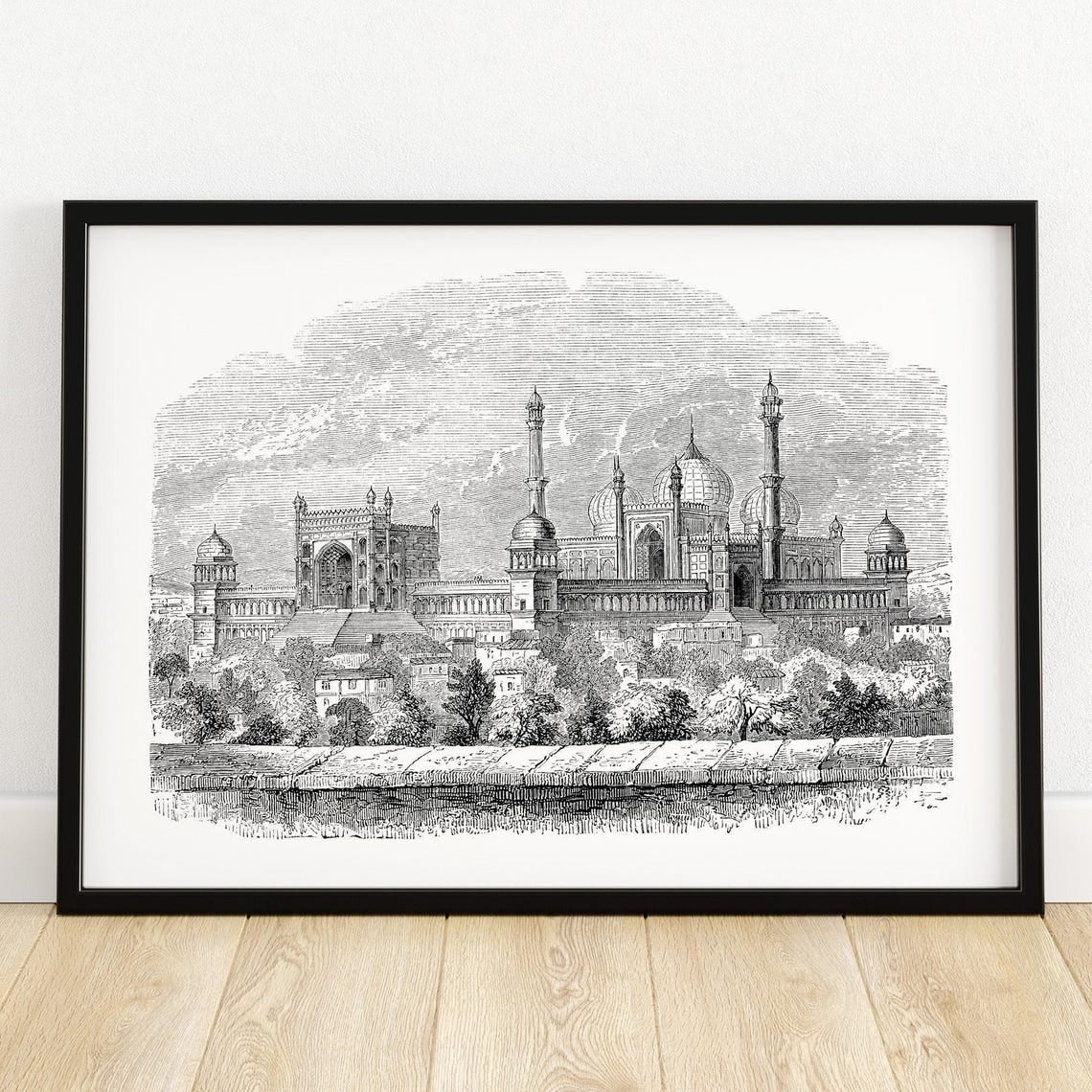 Kna Prints - 1 Pc Poster Grand Mosque At Delhi, India Architectural ...