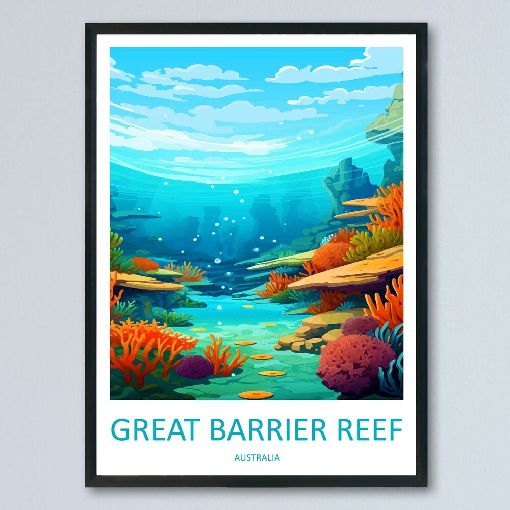 Kna Prints - 1 Pc Poster Great Barrier Reef Travel Wall Art Great ...