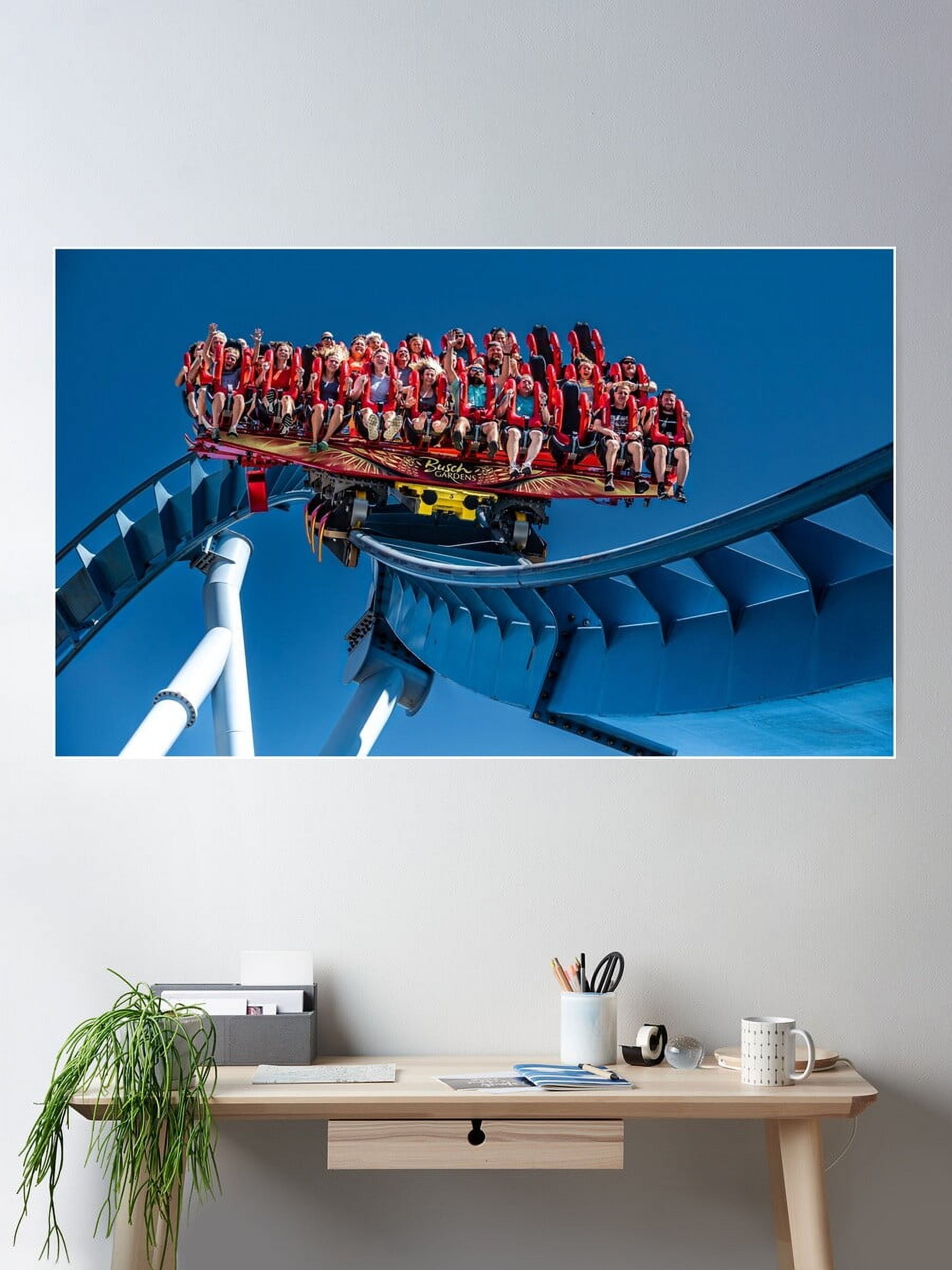 Kna Prints - 1 Pc Poster Griffon Roller Coaster, Busch Gardens ...