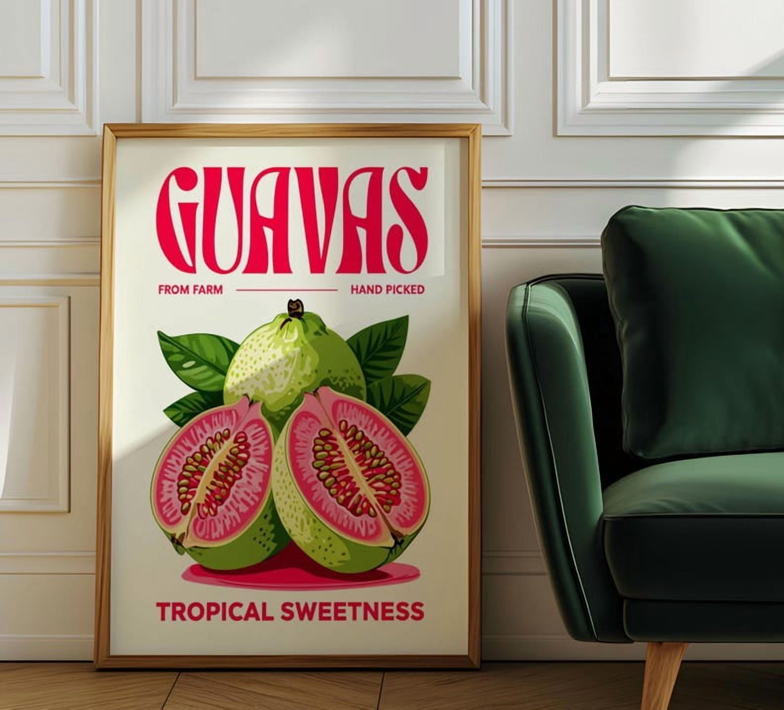 Kna Prints - 1 Pc Poster Guavas Retro Style Stylish Wall Art For Home ...