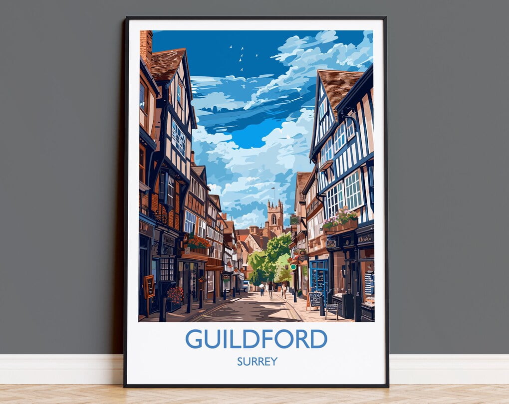 Kna Prints - 1 Pc Poster Guildford Travel , Travel Print Of Guildford ...