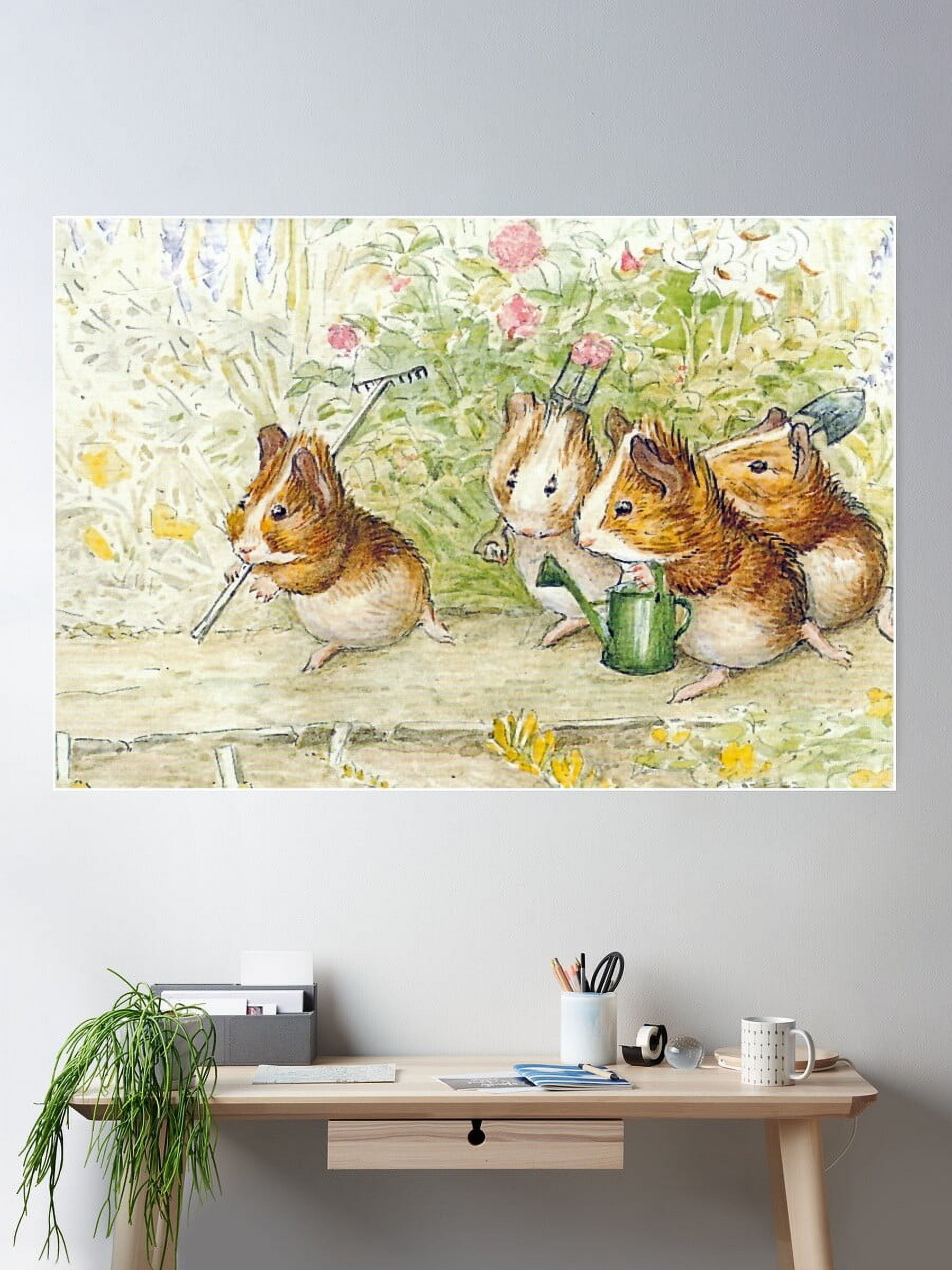 Kna Prints - 1 Pc Poster Guinea Pig Gardeners Beatrix Potter, UNFRAMED ...