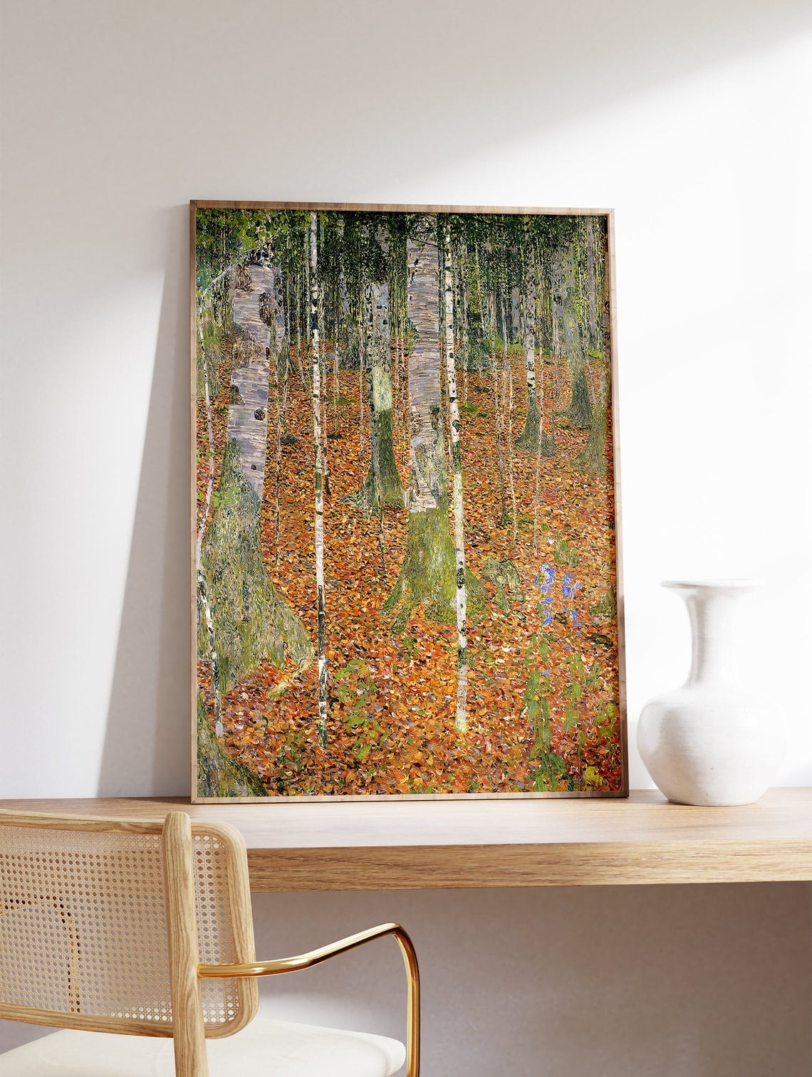 Kna Prints - 1 Pc Poster Gustav Klimt , Farmhouse With Birch Trees ...