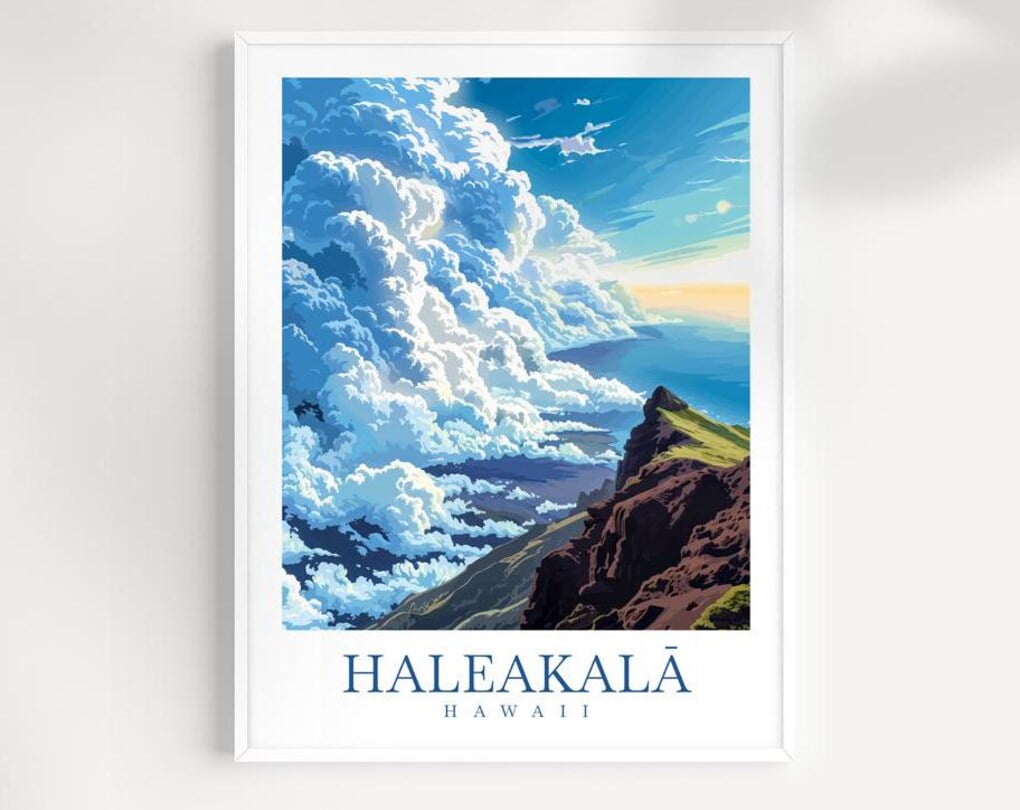 Kna Prints - 1 Pc Poster Haleakalä Hawaii Travel Print Wall Art ...