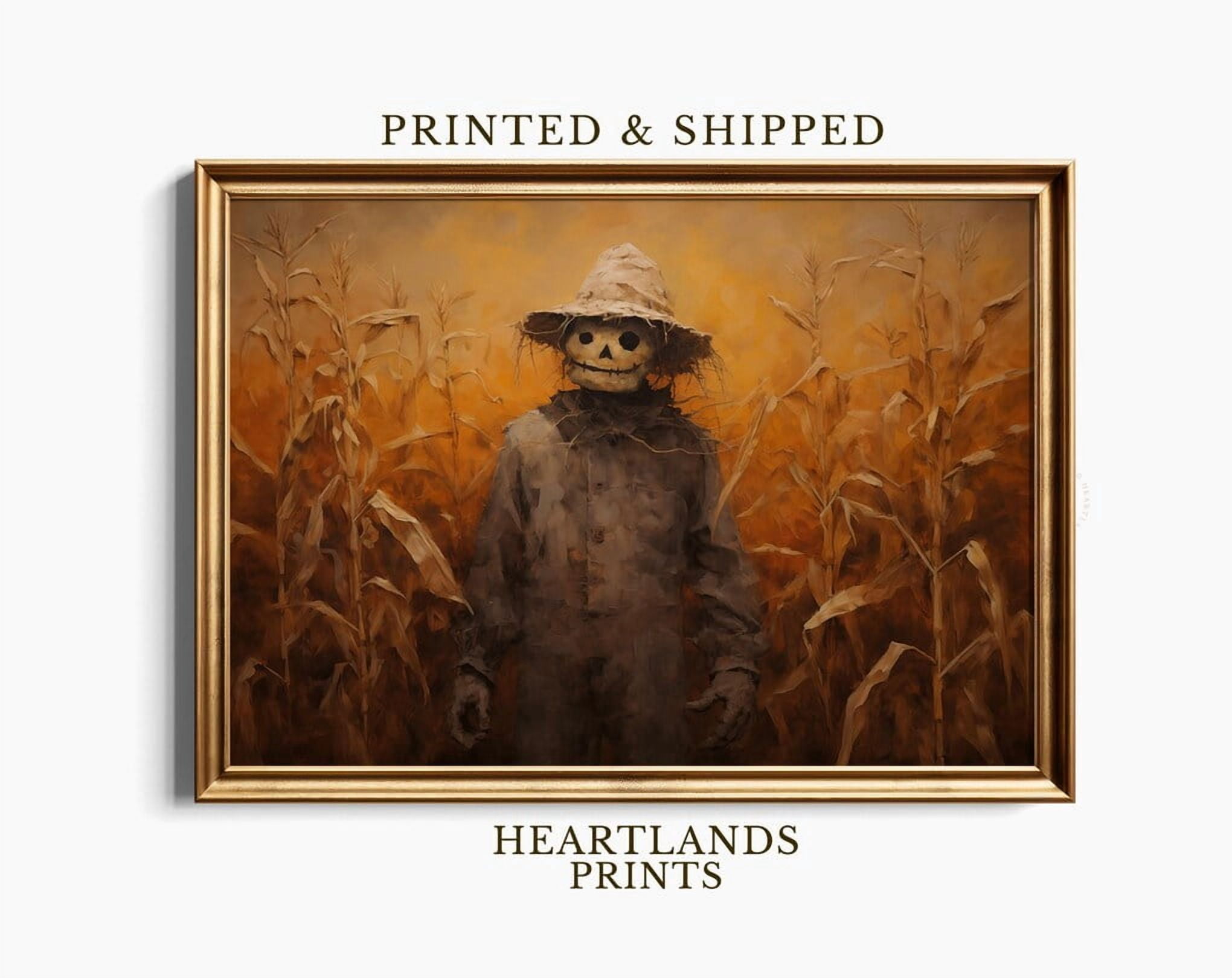 Kna Prints - 1 Pc Poster Halloween Scarecrow Printable Wall Art ...