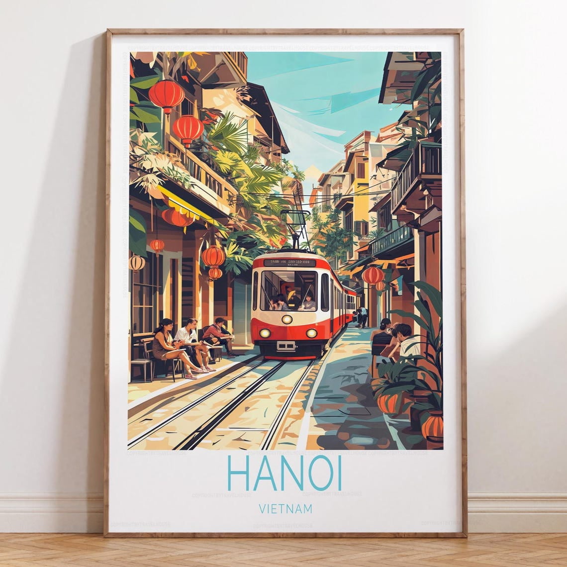 Kna Prints - 1 Pc Poster Hanoi Vietnam Travel , Vietnam Wall Art Print, Hanoi Travel Print ...