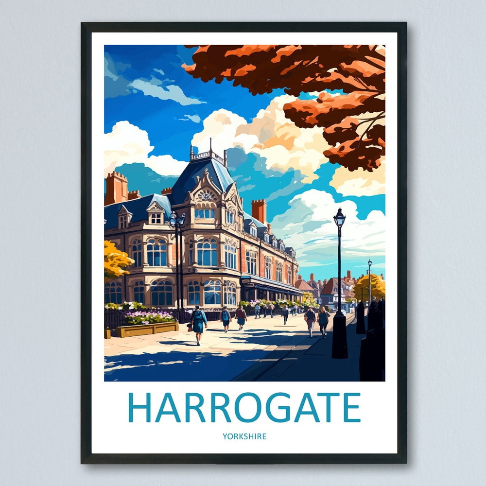 Kna Prints - 1 Pc Poster Harrogate Travel Wall Art Harrogate Wall ...