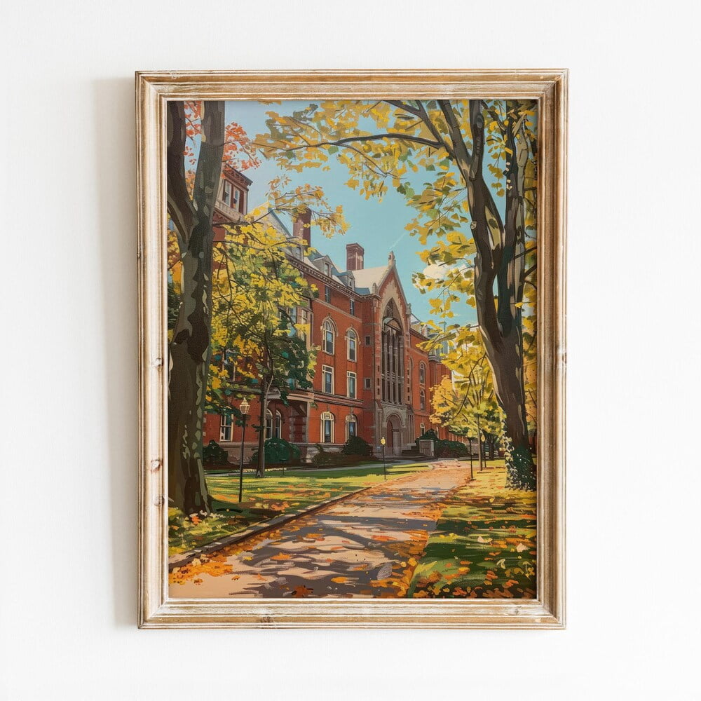 Kna Prints - 1 Pc Poster Harvard University Printable Wall Art, College ...