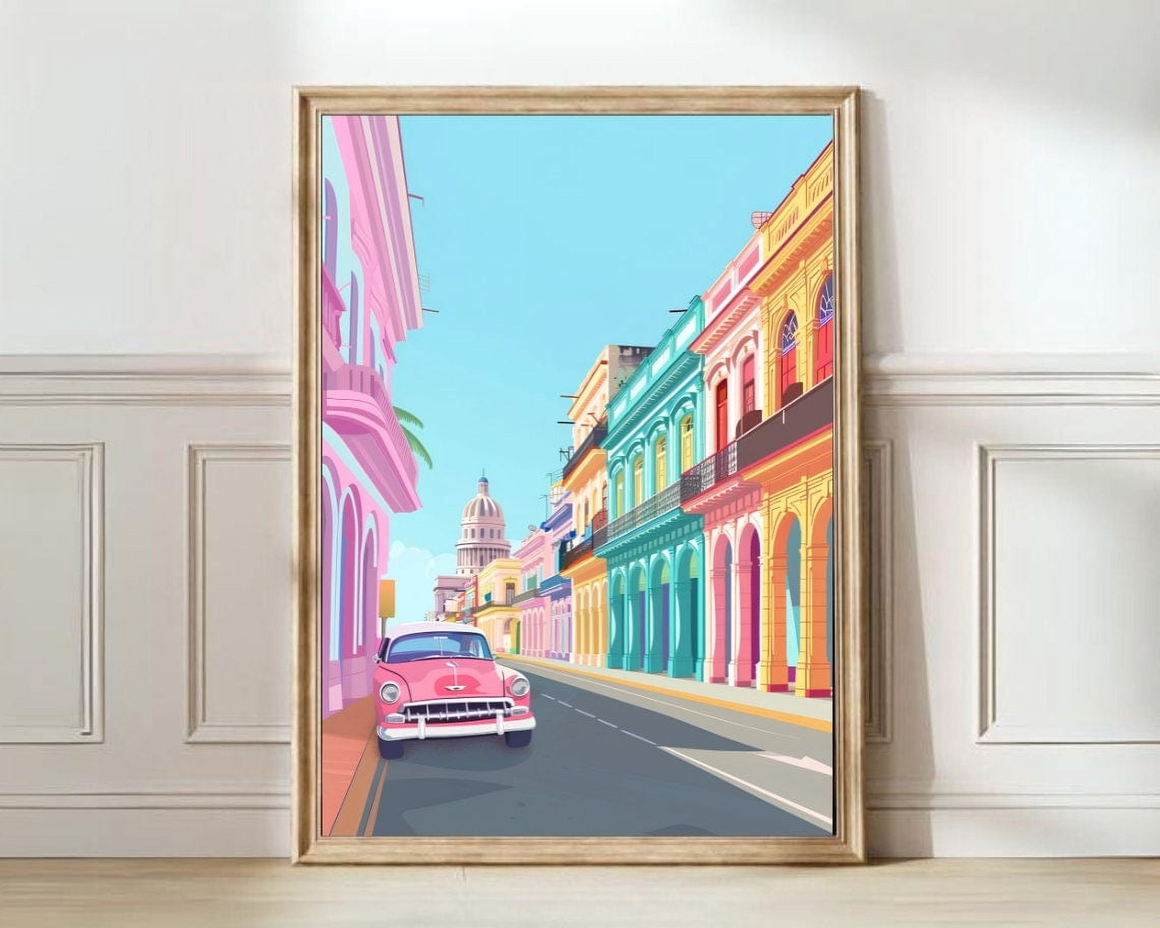 Kna Prints - 1 Pc Poster Havanna Print Cuba Print Cuba Illustration ...