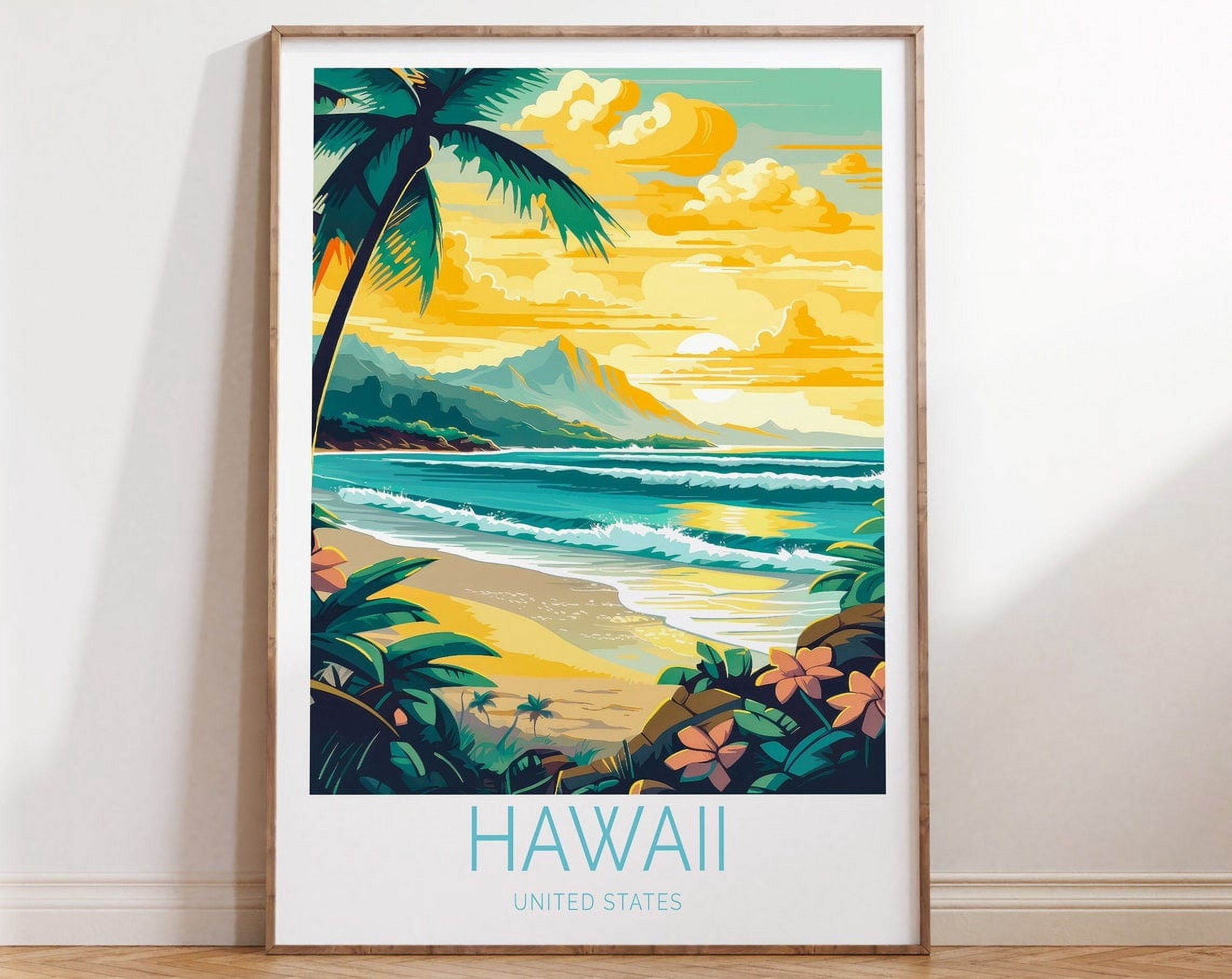 Kna Prints - 1 Pc Poster Hawaii Coastal Travel , Kalalau Hawaii Trail ...