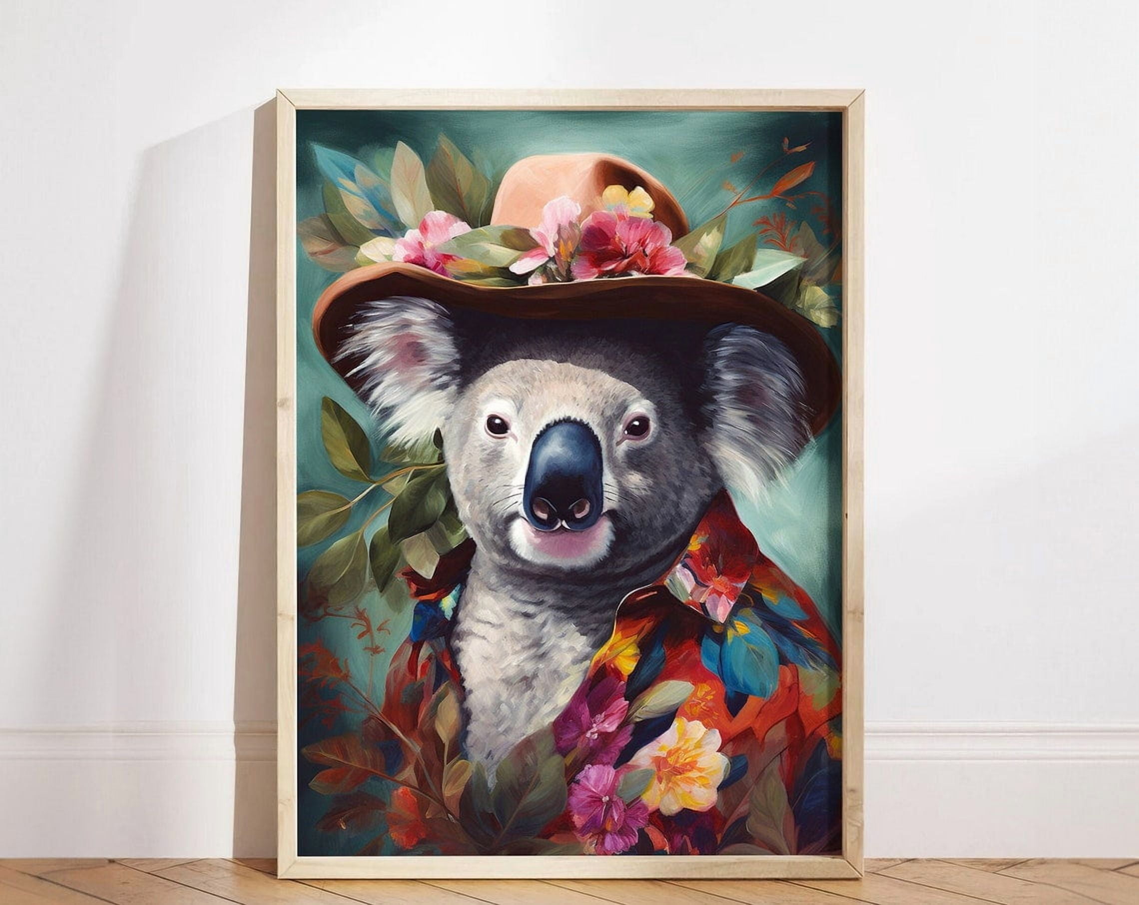 Kna Prints - 1 Pc Poster Hawaii Koala Aloha Portrait Moody Animal ...