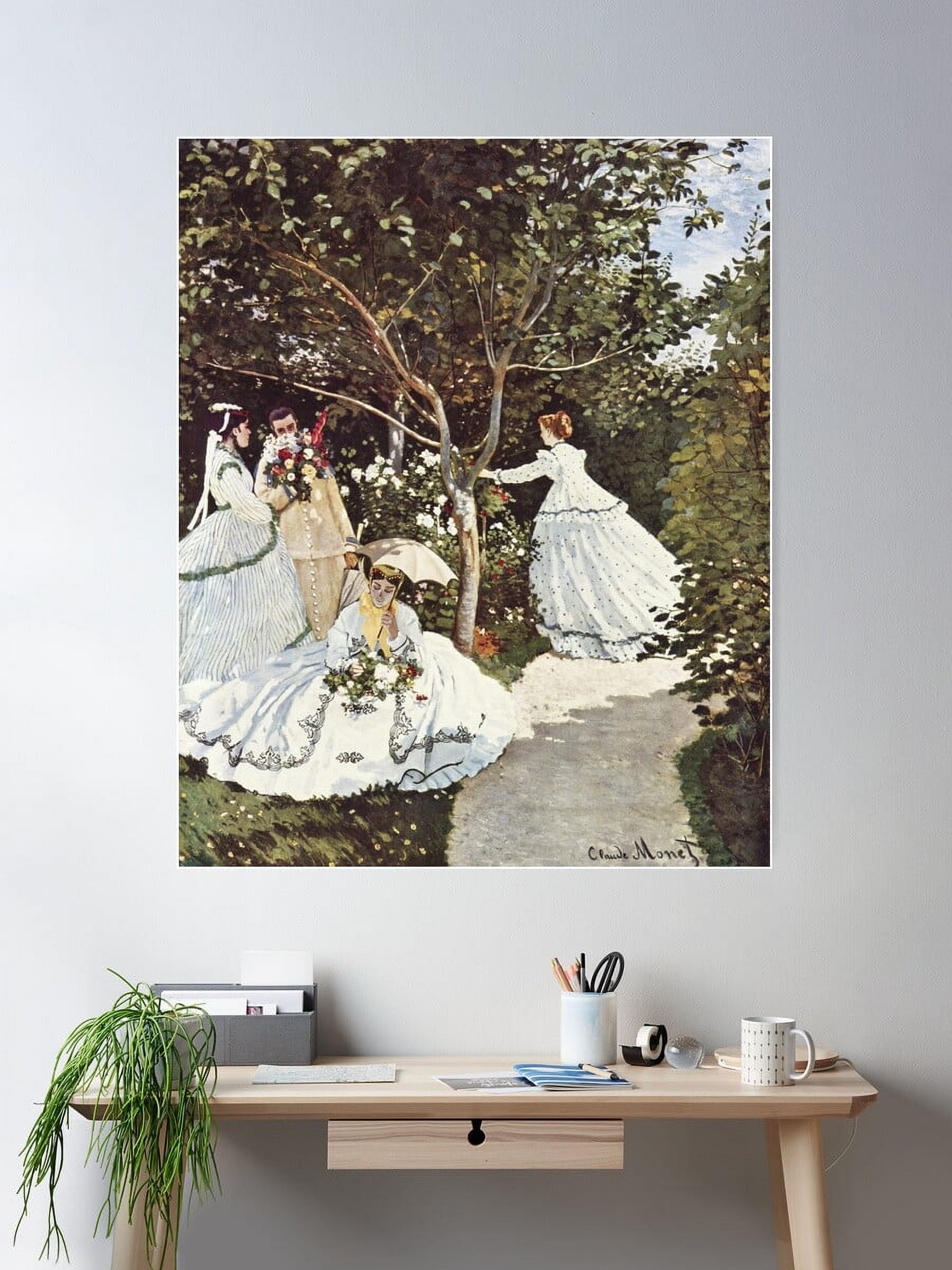 Kna Prints - 1 Pc Poster Hd. Women In The Garden, By Claude Monet. High ...