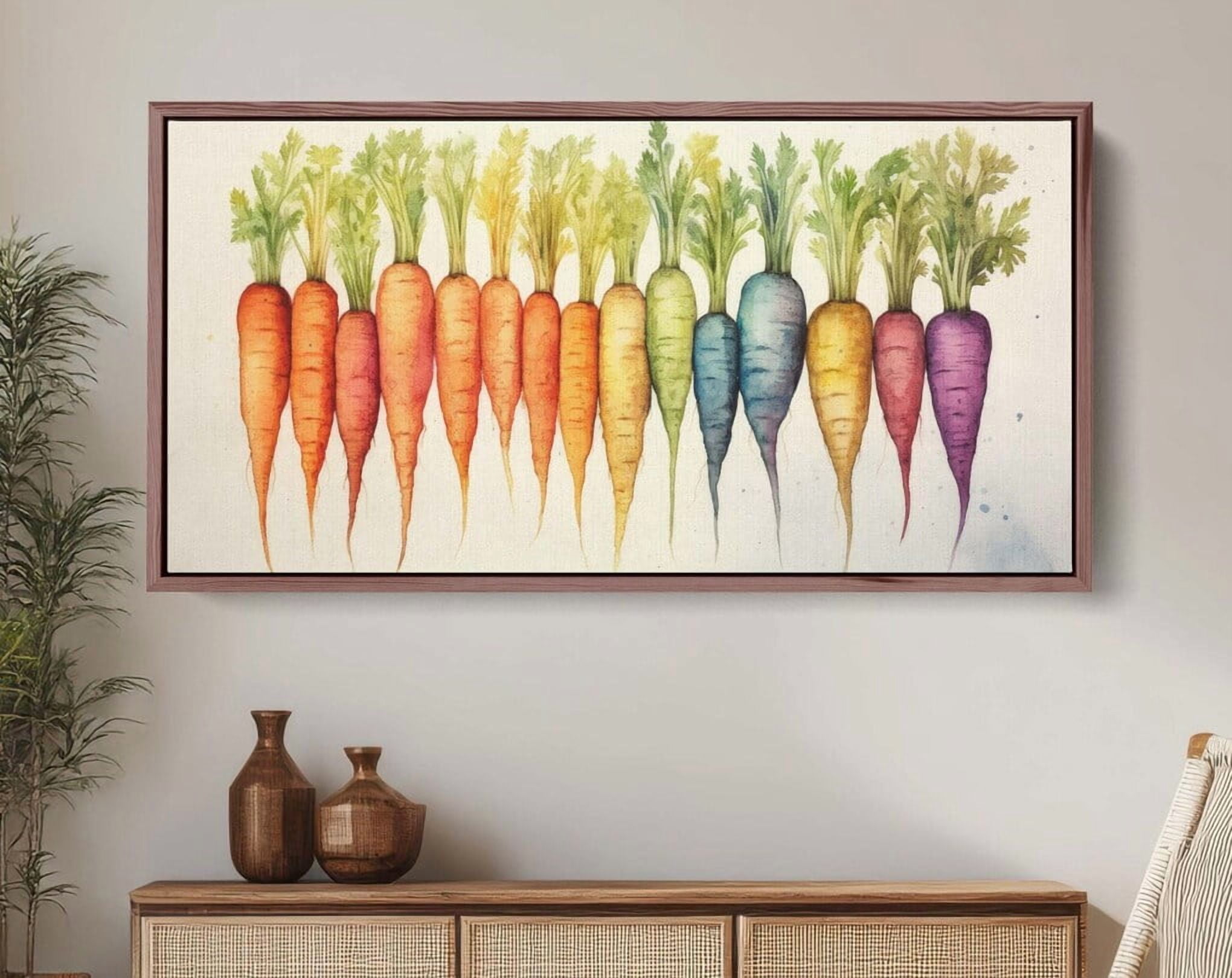 Kna Prints - 1 Pc Poster Heirloom Carrots Print, Rainbow Carrot, Farm ...