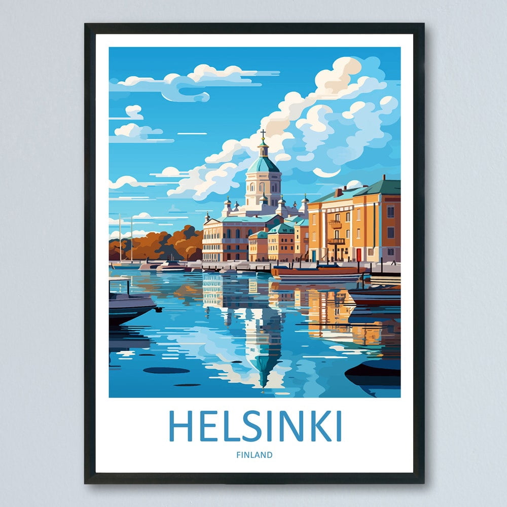 Kna Prints - 1 Pc Poster Helsinki Travel Wall Art Helsinki Wall Hanging ...