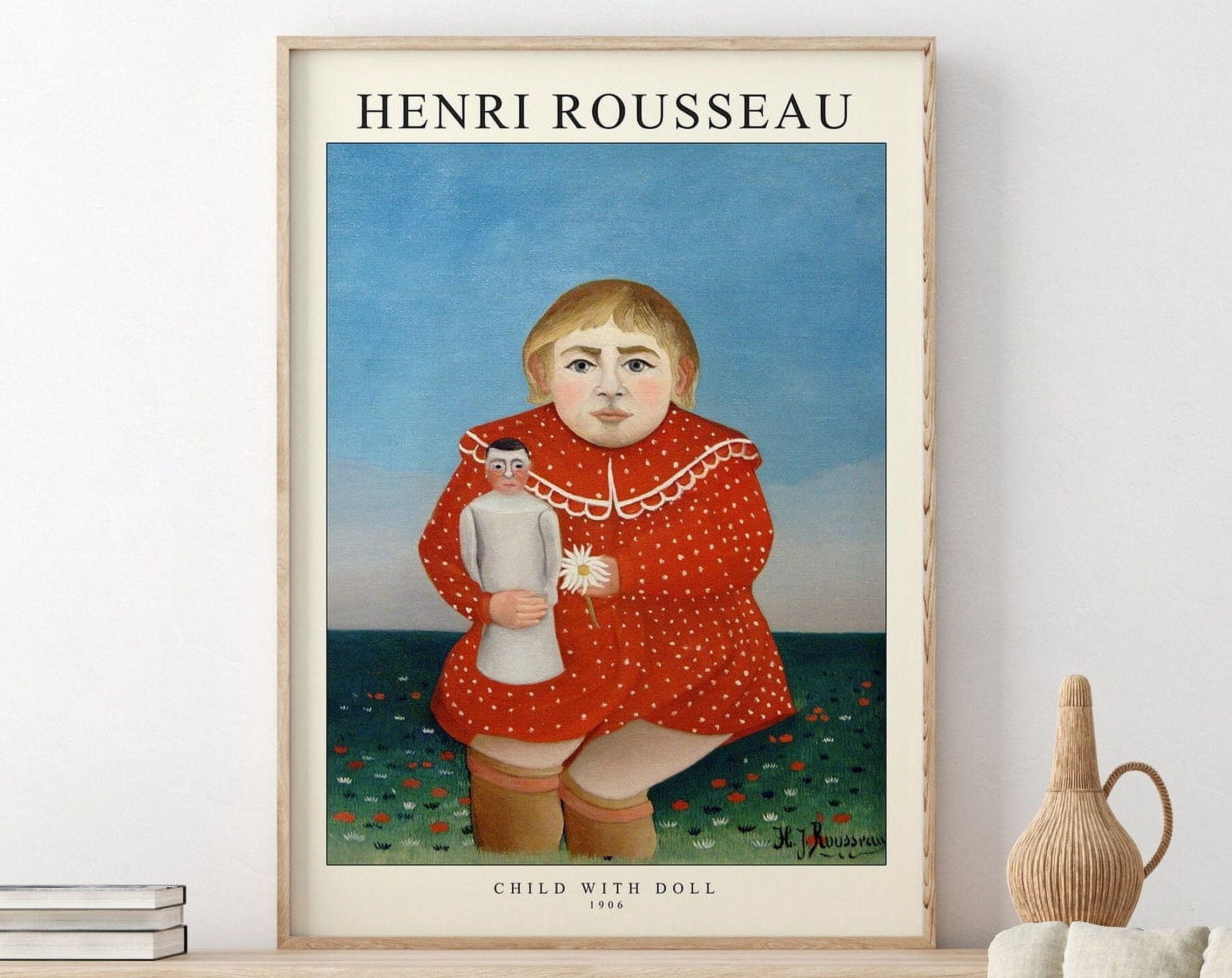 Kna Prints - 1 Pc Poster Henri Rousseau Child With Doll Painting ...