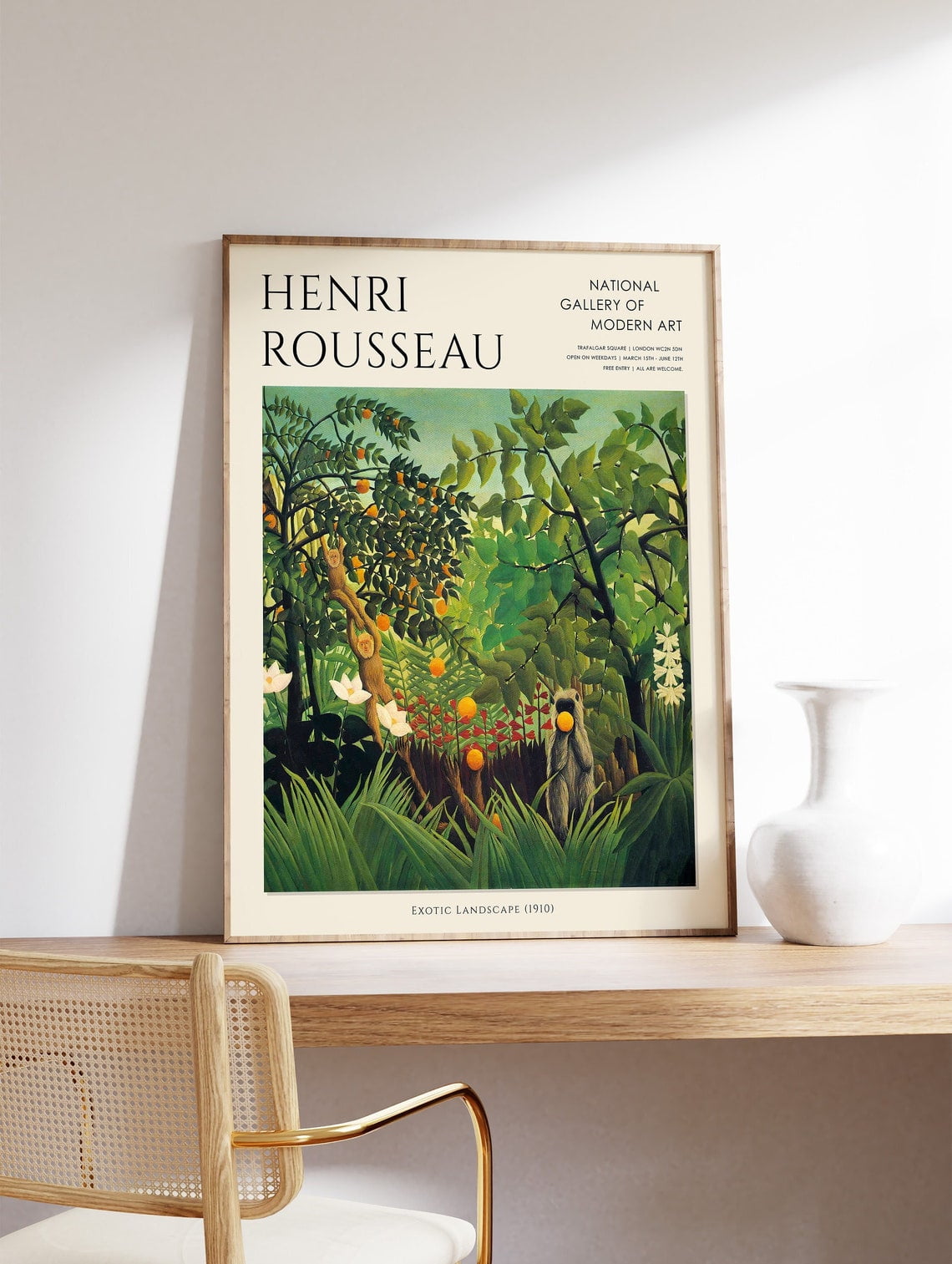 Kna Prints - 1 Pc Poster Henri Rousseau , Exotic Landscape, Henri ...