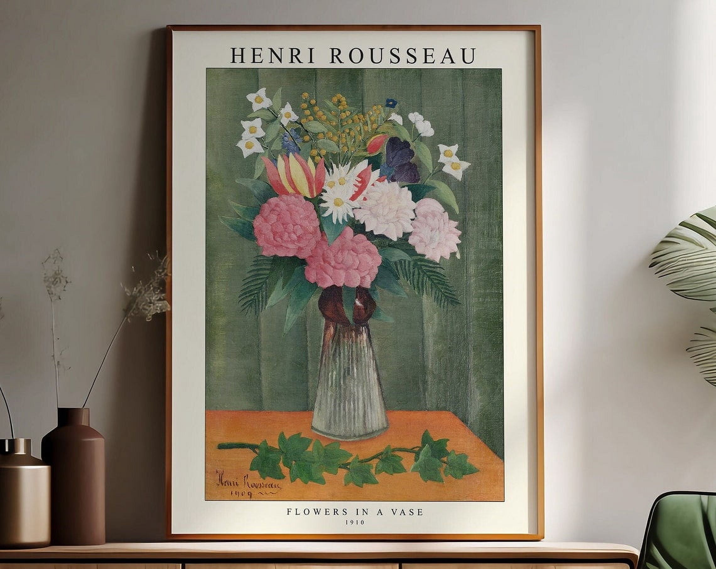 Kna Prints - 1 Pc Poster Henri Rousseau Flower Market Print ...