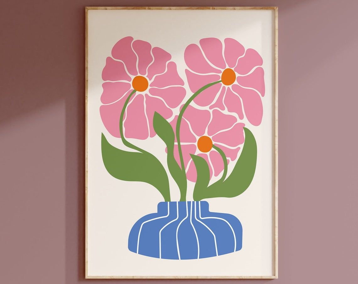 Kna Prints - 1 Pc Poster Henry Matisse Inspired Style Flower ...