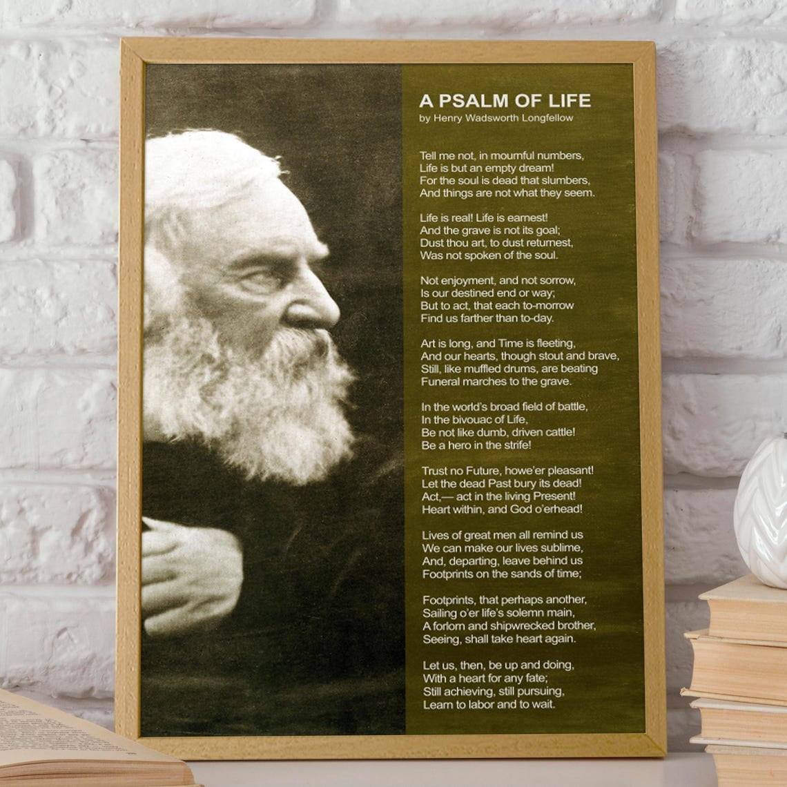 Kna Prints - 1 Pc Poster Henry Wadsworth Longfellow Poem A Psalm Of ...