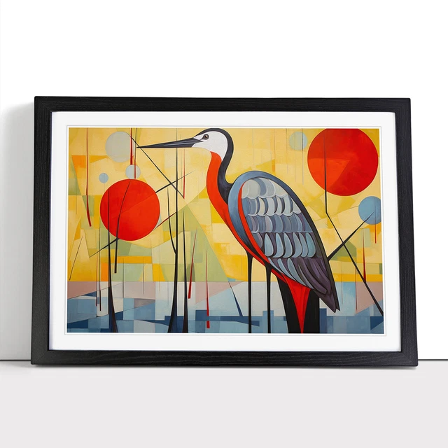 Kna Prints - 1 Pc Poster Heron Constructivism Wall Art Poster Home ...
