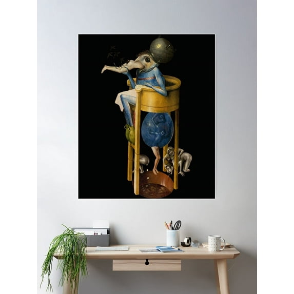 Kna Prints - 1 Pc Poster Hieronymus Bosch Devil On Night Chair ...