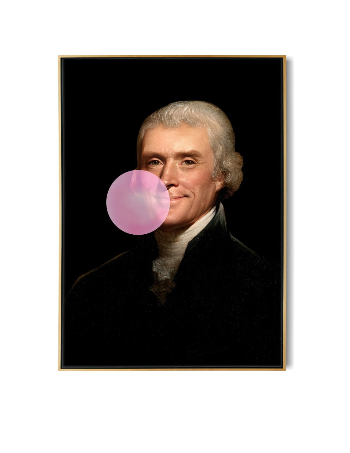 Kna Prints - 1 Pc Poster Hilarious Thomas Jefferson Bubble Gum Quirky ...