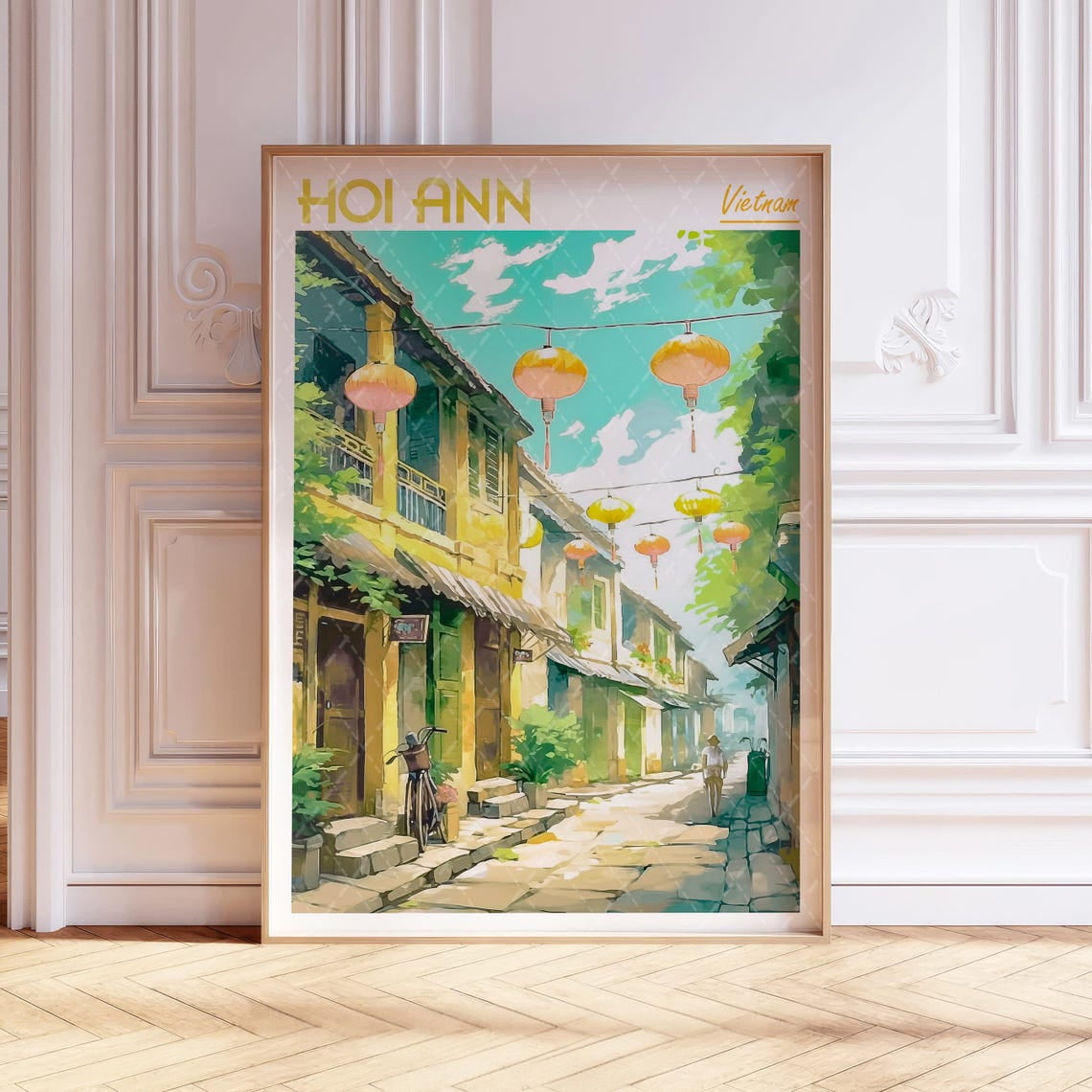 Kna Prints - 1 Pc Poster Hoi Ann Watercolor Art Print Quang Nam City ...