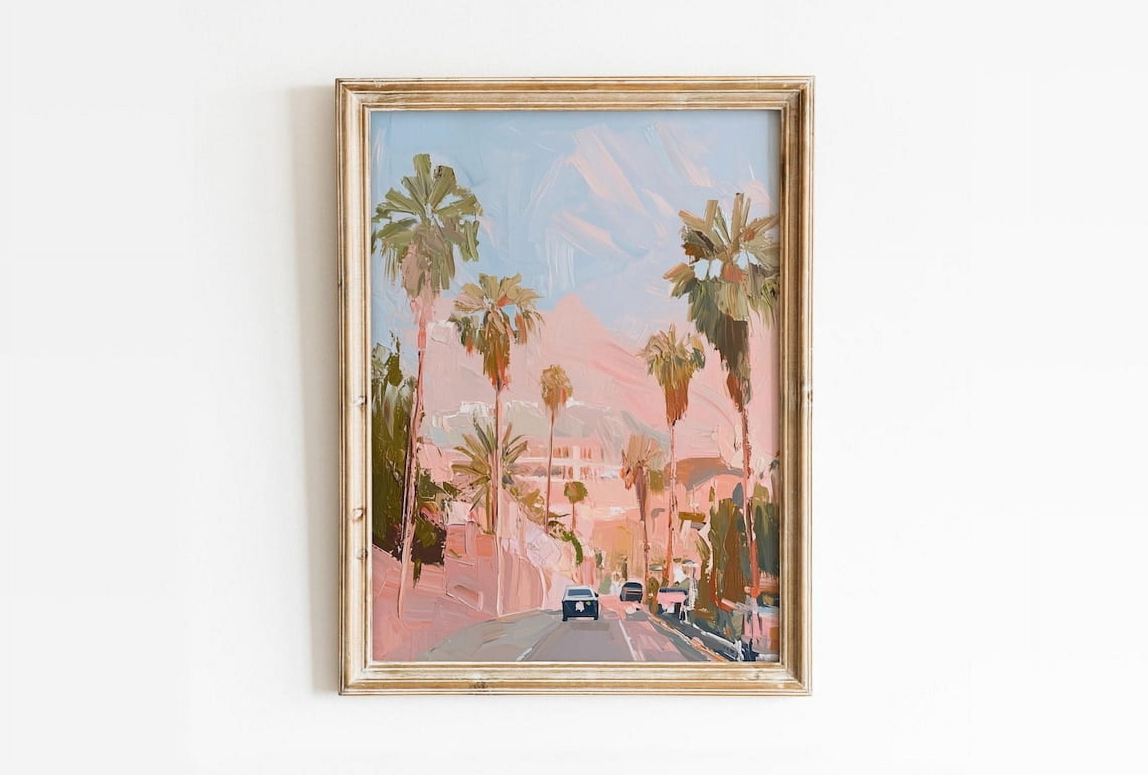 Kna Prints - 1 Pc Poster Hollywood Hills Wall Art, Trendy California ...