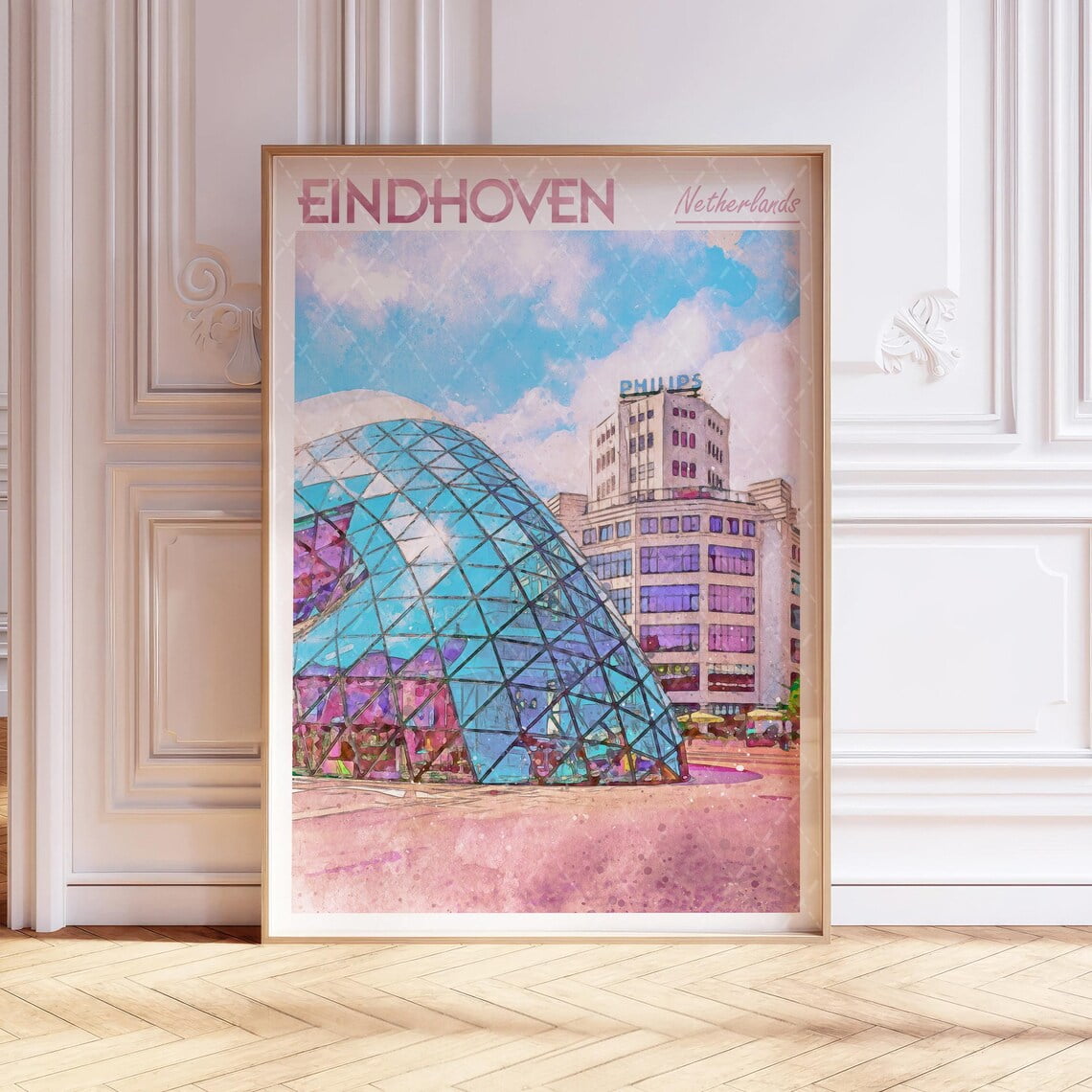 Kna Prints - 1 Pc Poster Horizontal Wall Art Pastel Abstract Wall Art ...