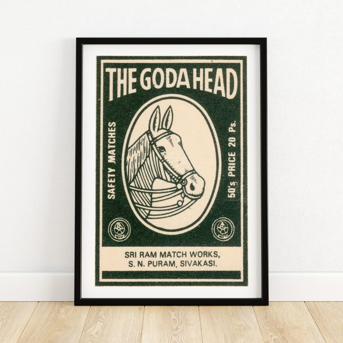 Kna Prints - 1 Pc Poster Horse Matchbox Art Print Vintage Indian ...