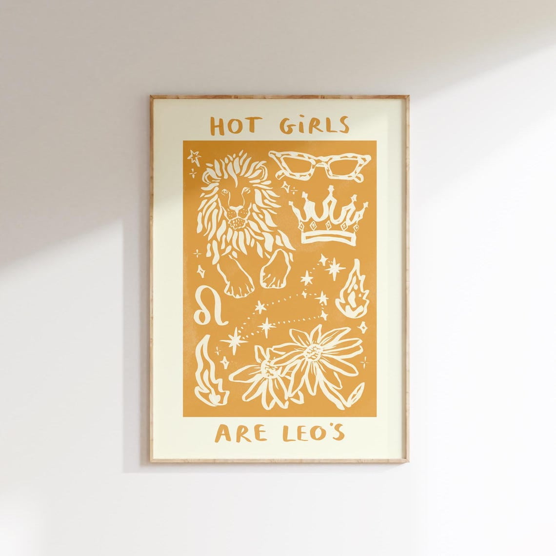 Kna Prints - 1 Pc Poster Hot Girls Are Leos Wall Print Star Sign, Horoscope, Zodiac Lovers ...