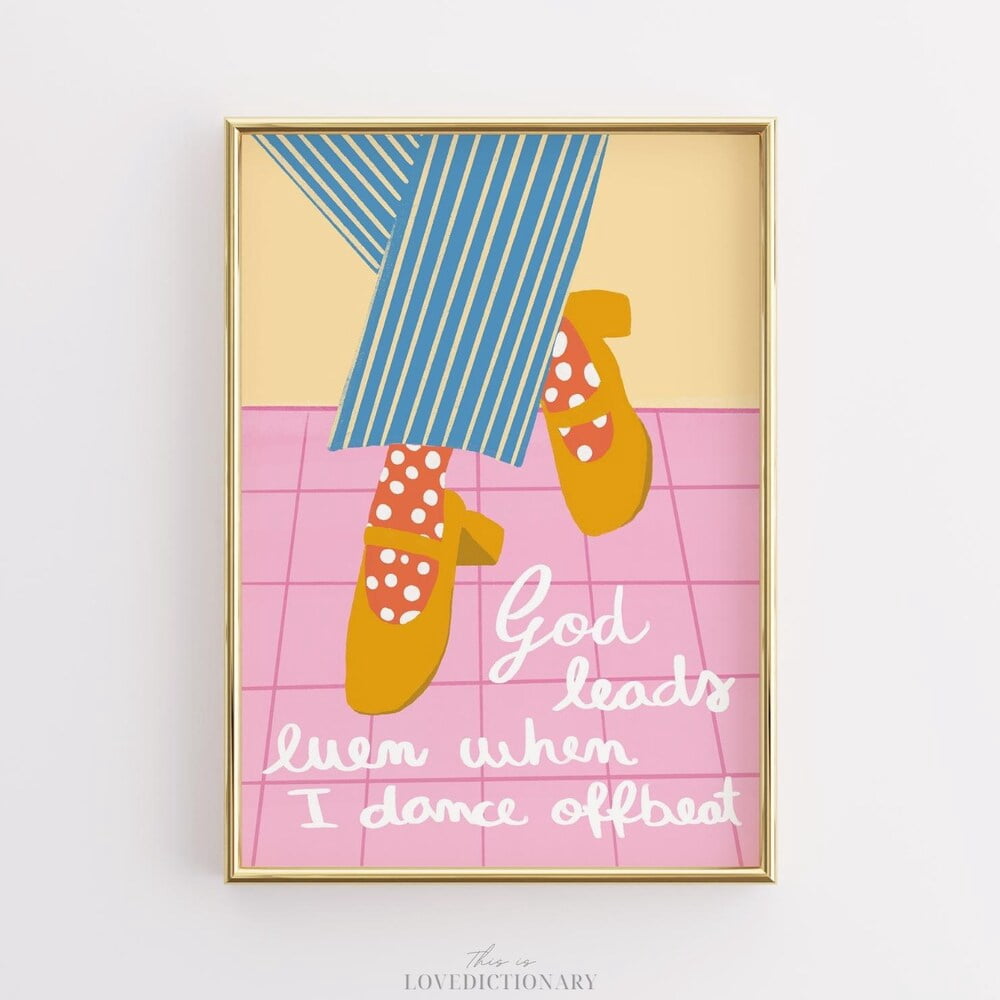 Kna Prints - 1 Pc Poster I Dance Offbeat Wall Art, Funny Christian ...