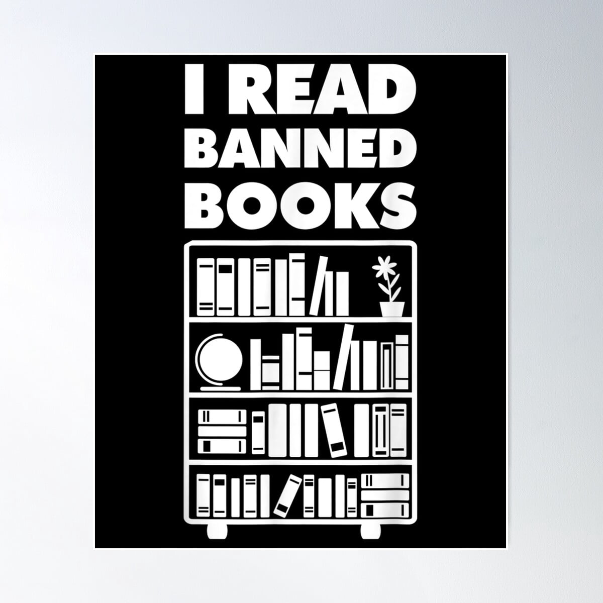 Kna Prints - 1 Pc Poster I Read Banned Books Freedom Of Reading Library ...