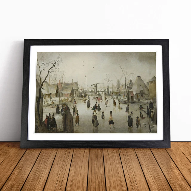 Kna Prints - 1 Pc Poster Ice-Skating In A Village By Hendrick Avercamp ...