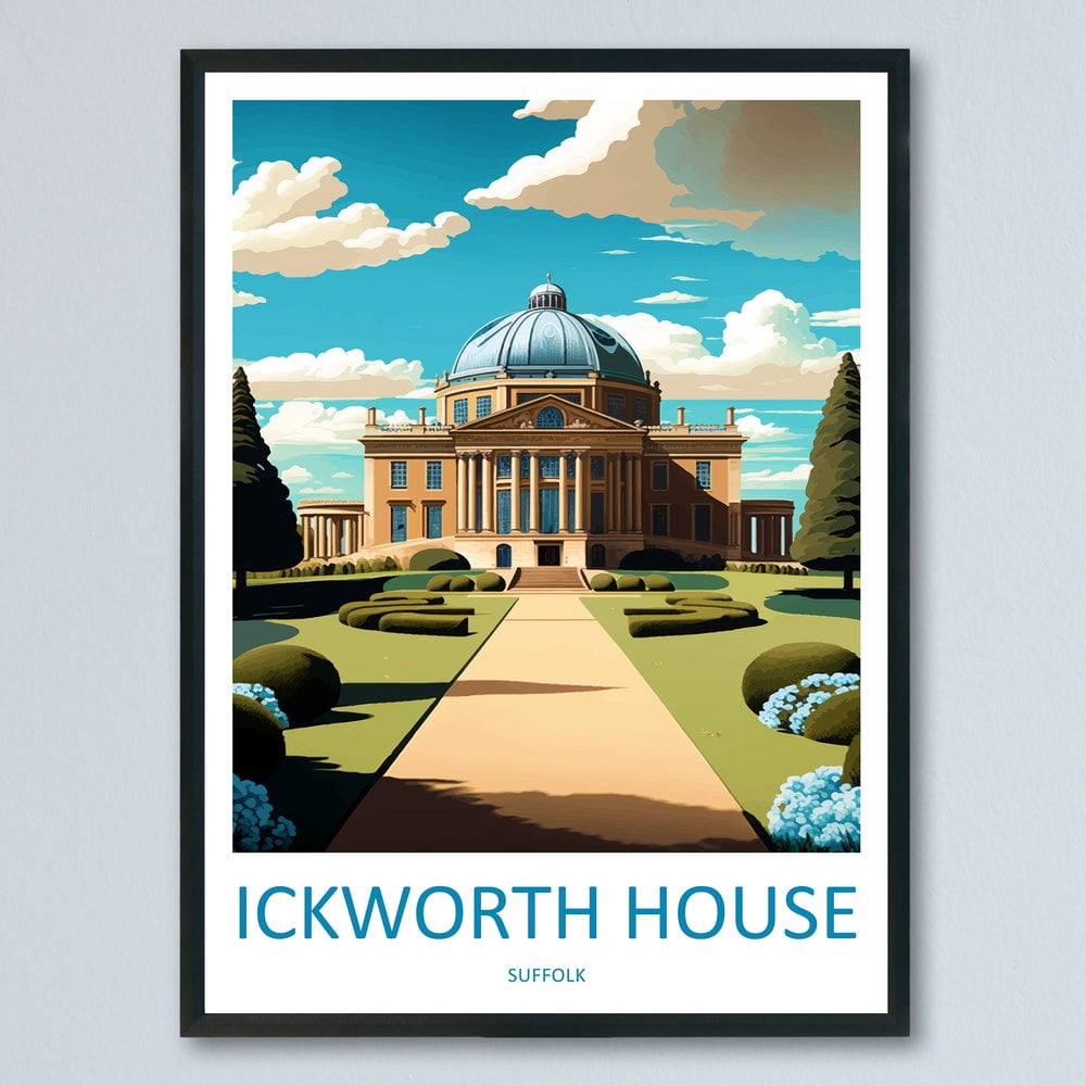 Kna Prints - 1 Pc Poster Ickworth House Travel Wall Art Ickworth House ...