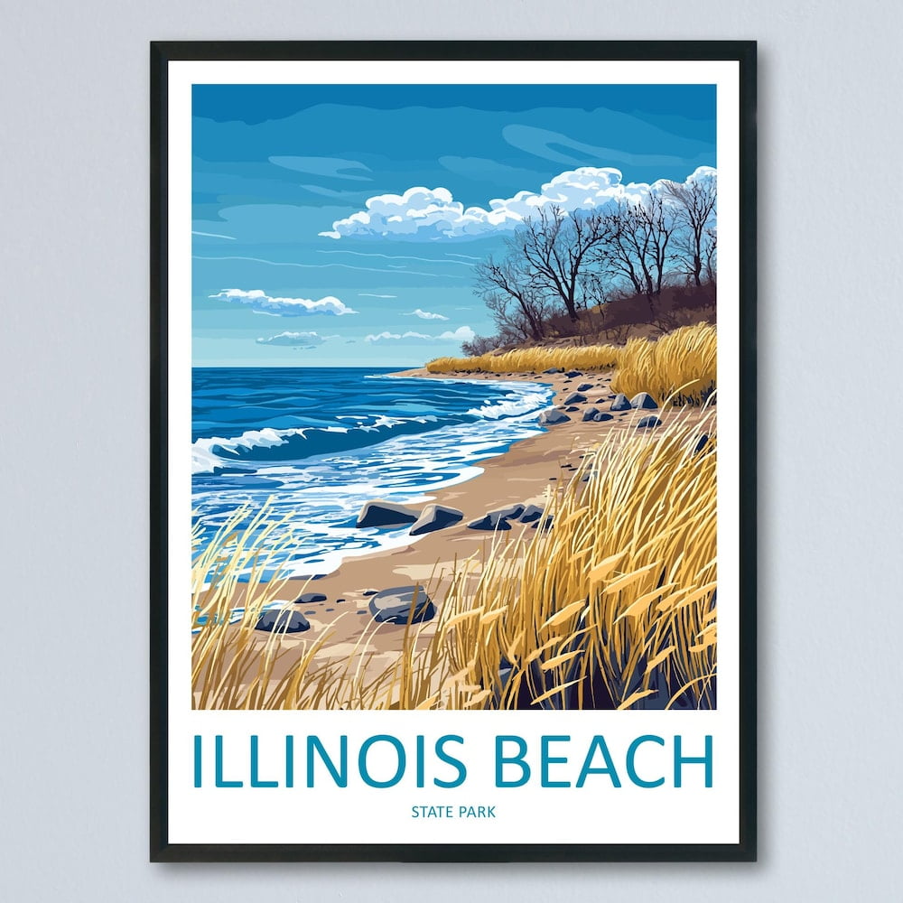 Kna Prints - 1 Pc Poster Illinois Beach State Park Travel Illinois ...