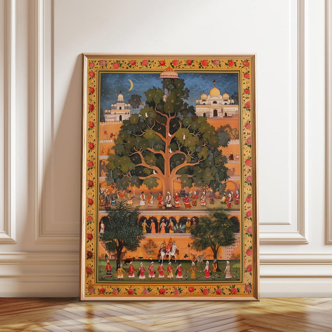 Kna Prints - 1 Pc Poster Indian Art Vibrant Indian Pihwai Art Cultural ...