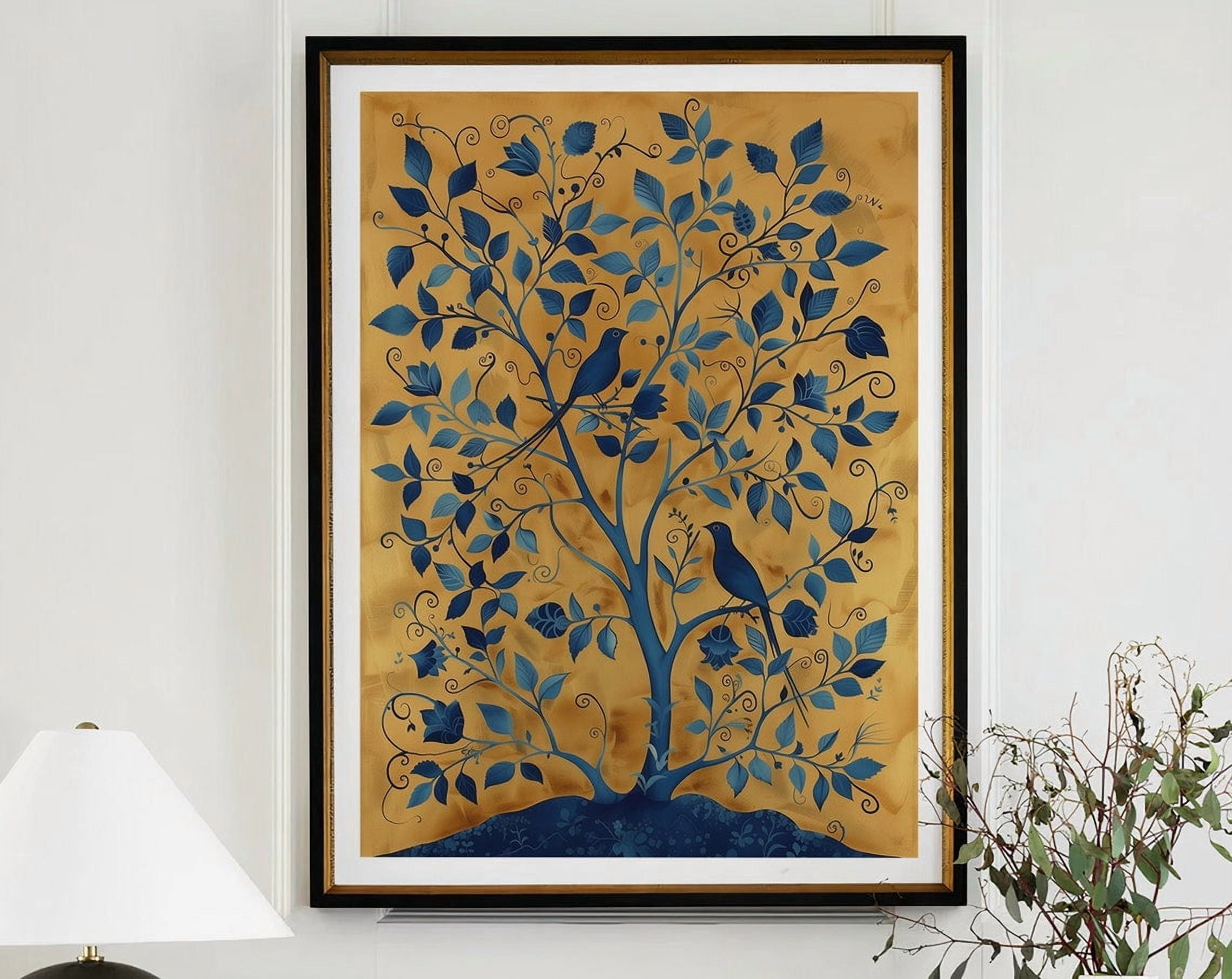 Kna Prints - 1 Pc Poster Indian Floral Art Print Vintage Cultural Asian ...