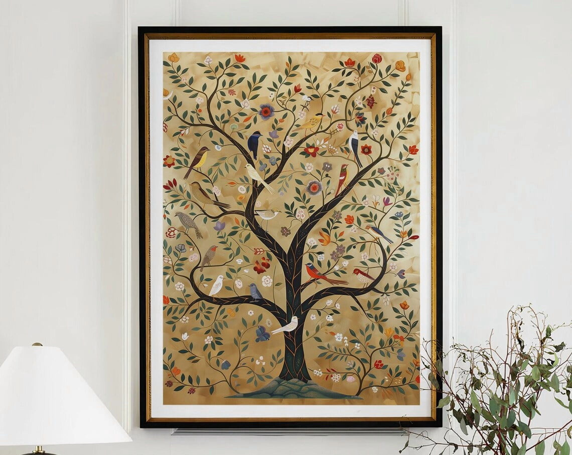 Kna Prints - 1 Pc Poster Indian Floral Art Print Vintage Cultural Asian ...