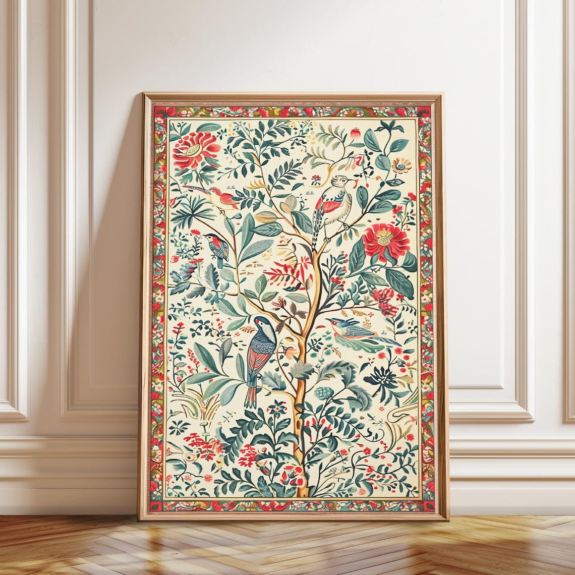 Kna Prints - 1 Pc Poster Indian Floral Art Traditional Botanical And ...