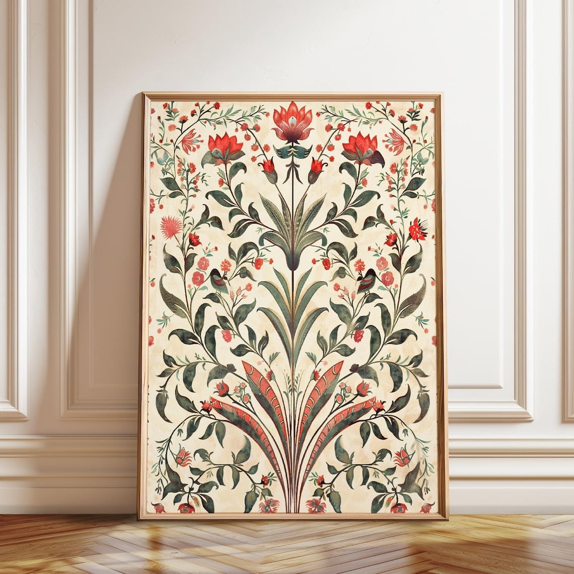 Kna Prints - 1 Pc Poster Indian Floral Bamboo Art Traditional Botanical ...